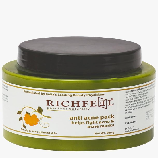 Buy Richfeel Anti Acne Pack – 500g for Clear and Acne-Free Sk – Prybeauty